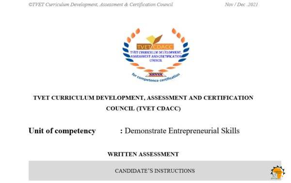TVET/CDACC Past Papers for Kenya College Students – Collanet Africa